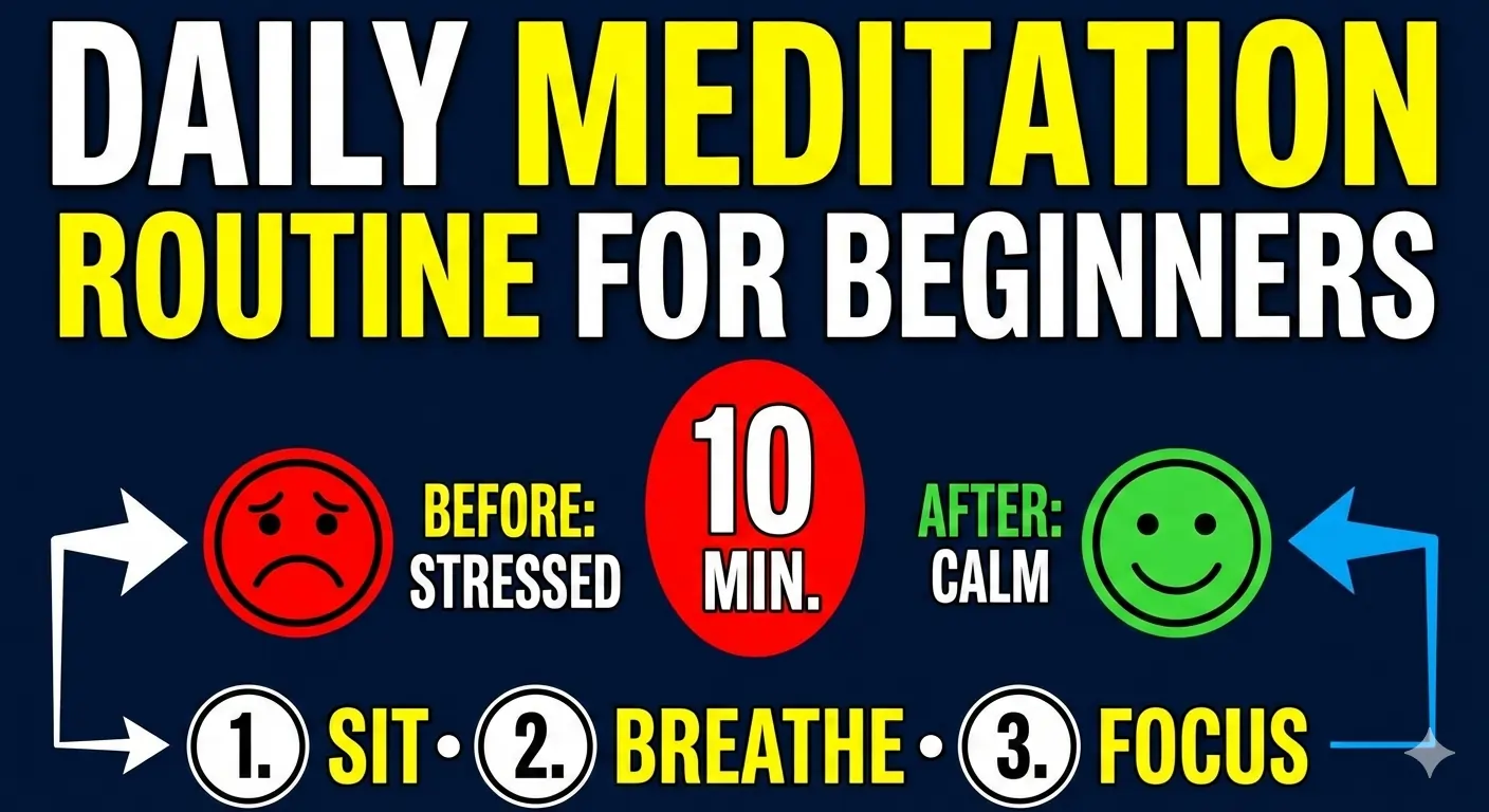 A Truly Beginner’s Guide to a Daily meditation routine for beginners